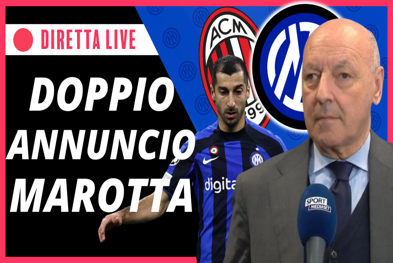 DIRETTA Inter news: Milan-Inter 0-2, intervista Marotta e mercato