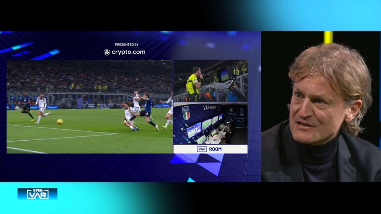 Open Var, l'audio sul contatto Barella-Frendrup: "Lo travolge"